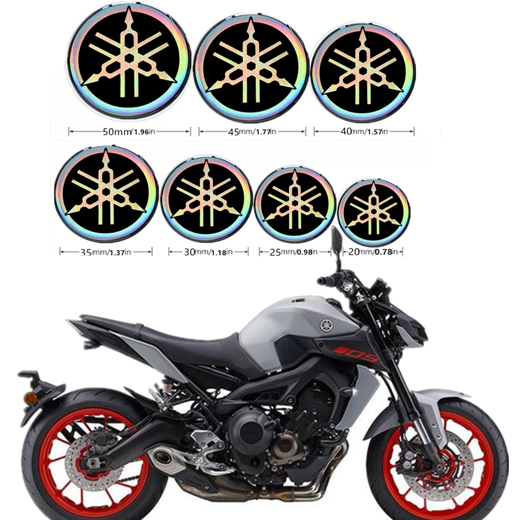 2Pcs/4Pcs YAMAHA Logo 3D Gel Reflective Sticker Car Front Hood Sticker ...