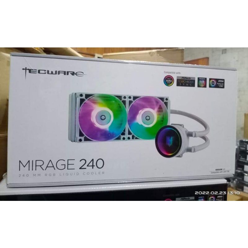 TECWARE MIRAGE 240 and 360 ( BLACK AND WHITE ) ARGB LIQUID COOLER ...