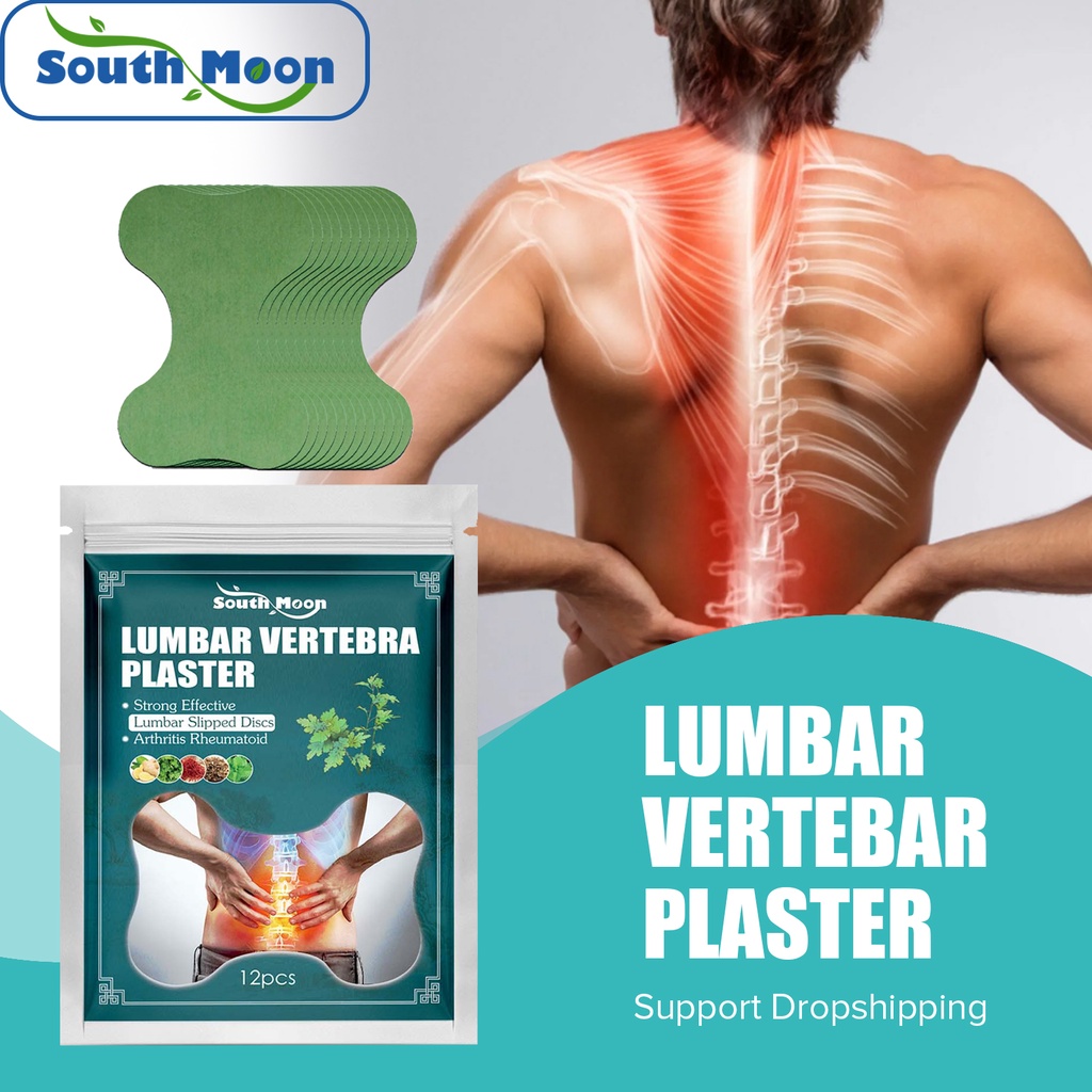 South Moon 12Pcs Lumbar Vertebra Patches Natural Wormwood Plasters Back ... South Moon 12Pcs Lumbar Vertebra Patches Natural Wormwood Plasters Back ...