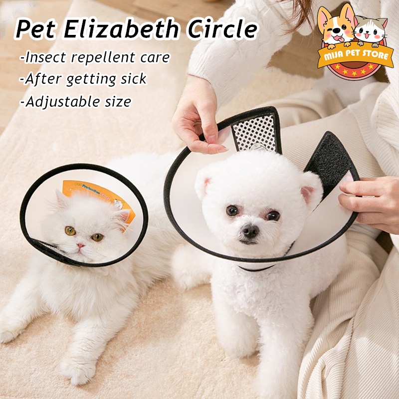 Pet Elizabeth Cone Collar Cat Dog Safety Collar Circle Soft Dog Cone ...
