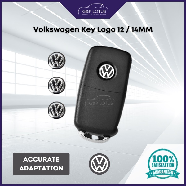 Volkswagen Vw Remote Control Key Logo Car Sticker Badge Logo Emblem 10 ...