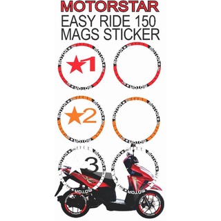 motorstar easyride 150rs mags sticker set rear and front | Shopee ...