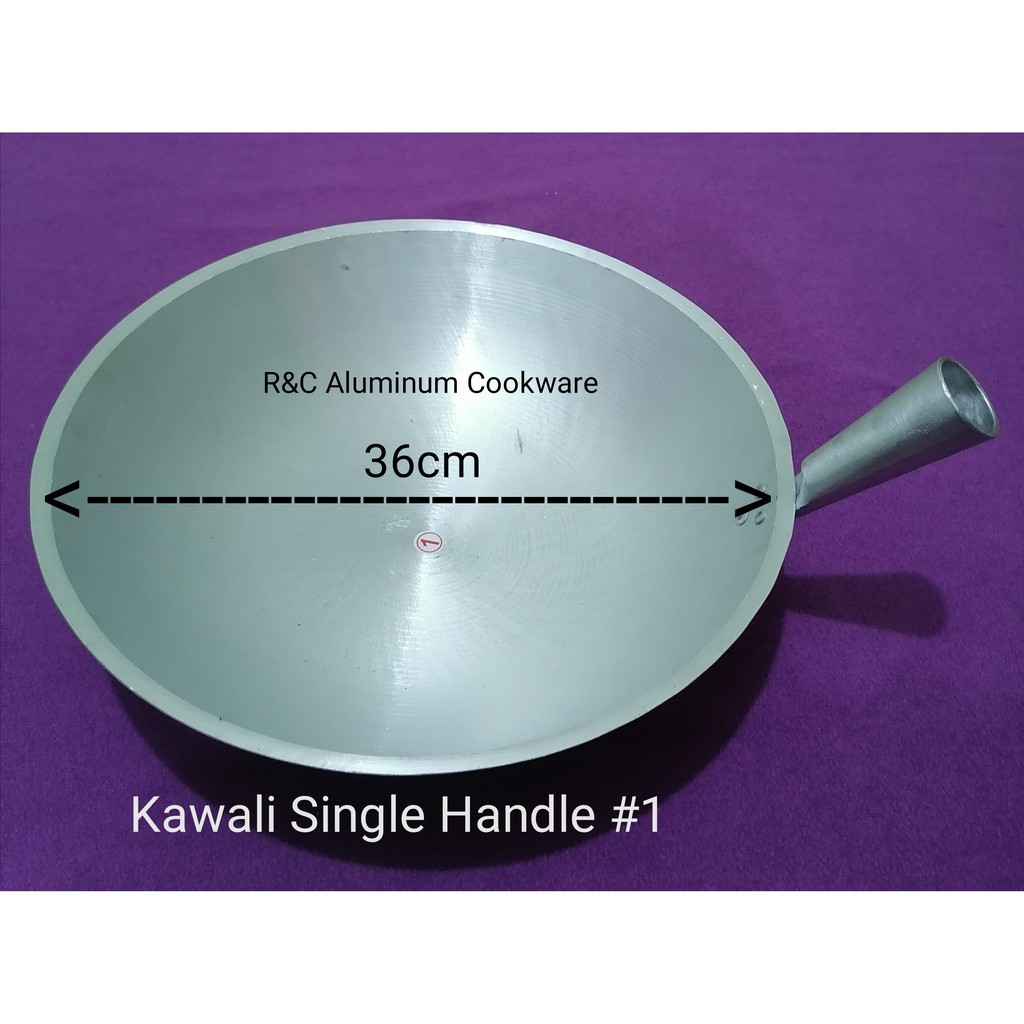 Aluminum Kawali Single Handle #1 (36cm Diameter, 9cm Height) | Shopee ...