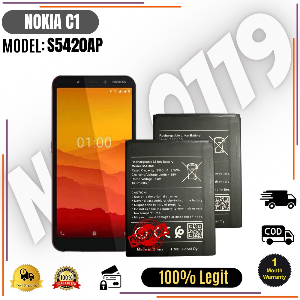Nokia C1 Battery, Model: S5420AP 2500 mAh Original Quality Li-Ion ... Nokia C1 Battery, Model: S5420AP 2500 mAh Original Quality Li-Ion ...