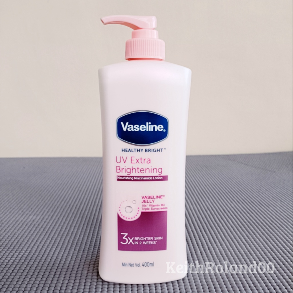 Vaseline Healthy Bright UV Extra Brightening Body Pink Lotion 400 mL ...