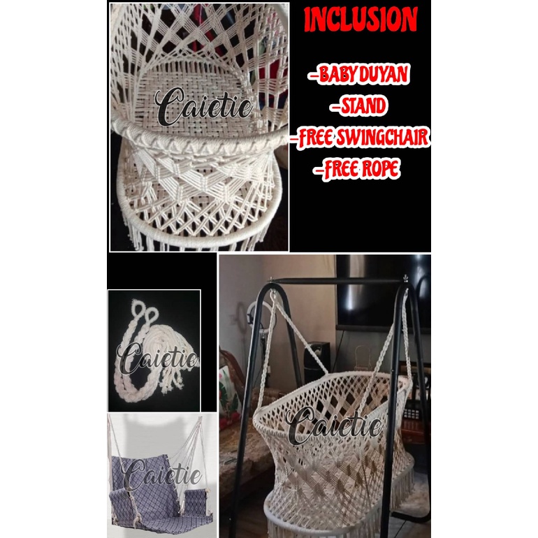 SUPER PINO special baby duyan with HEAVYDUTY METAL STAND with free rope ...
