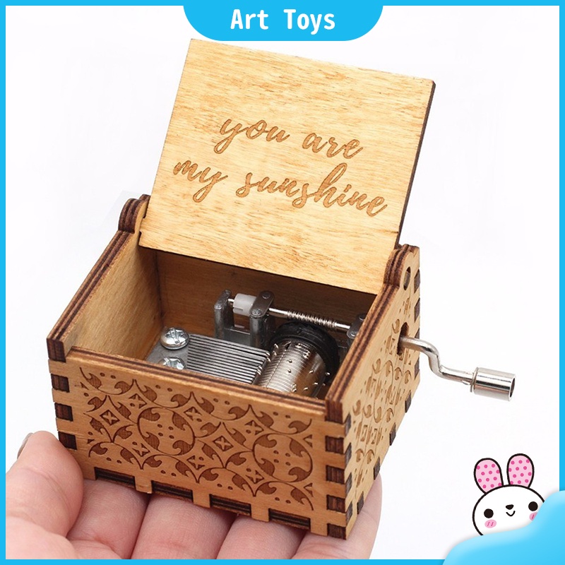Wooden Music Box You Are My Sunshine /Can't Help Falling In Love ...