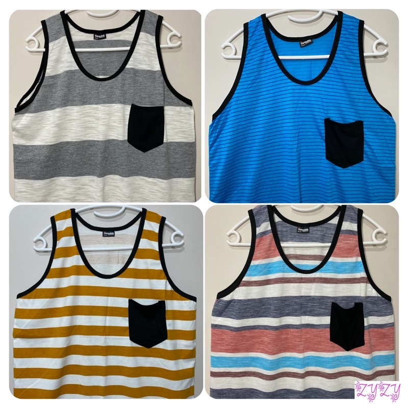 MEN SANDO WITH POCKET FIT UP TO XL | Shopee Philippines