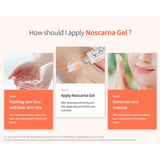 NOSCARNA Gel 10g/20g, Acene Scar Care Cream, Scar Treatment, Korea ...