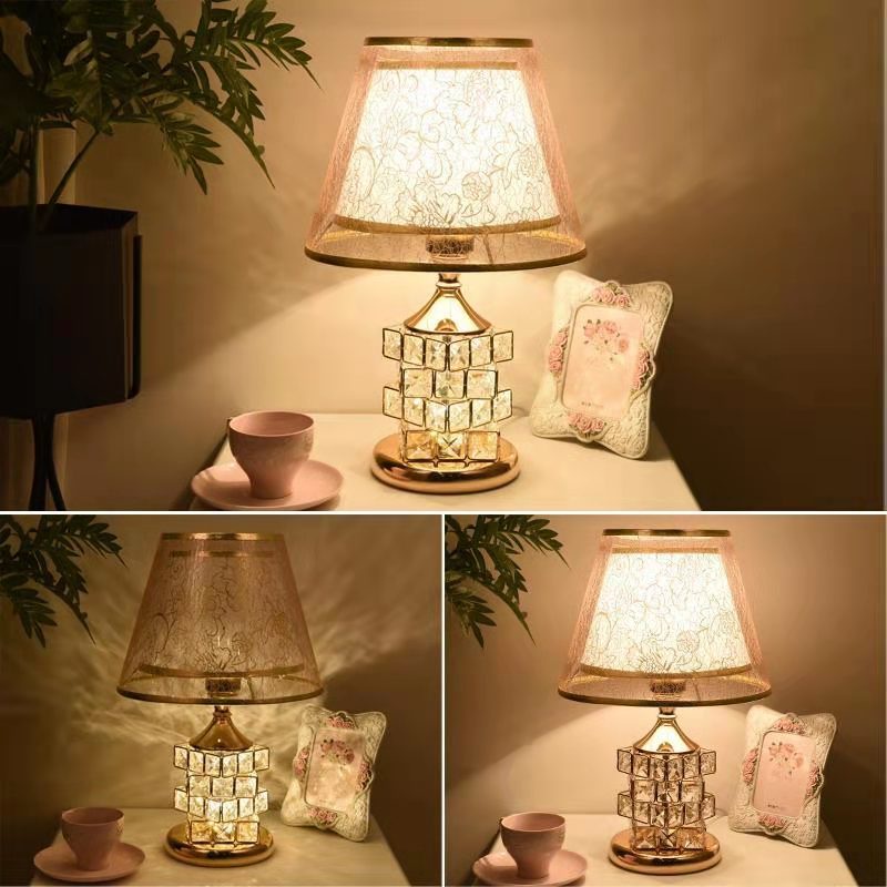 New Modern LED Design Gold Crystal Table Lamp / Gift Wedding / Bedside ...