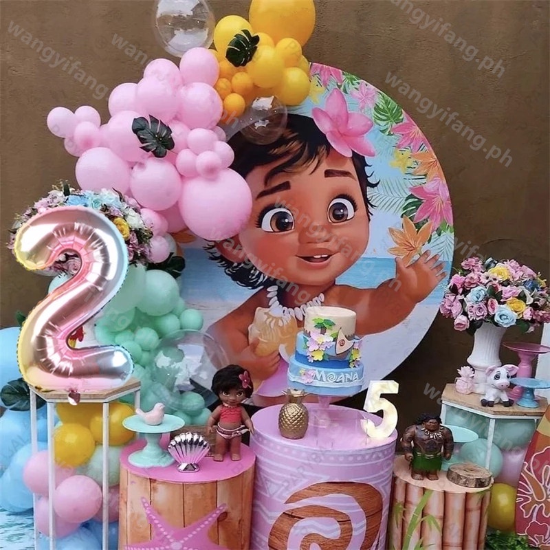 Disney Moana Balloons Garland Arch Kit Birthday Green Latex Balloons ...