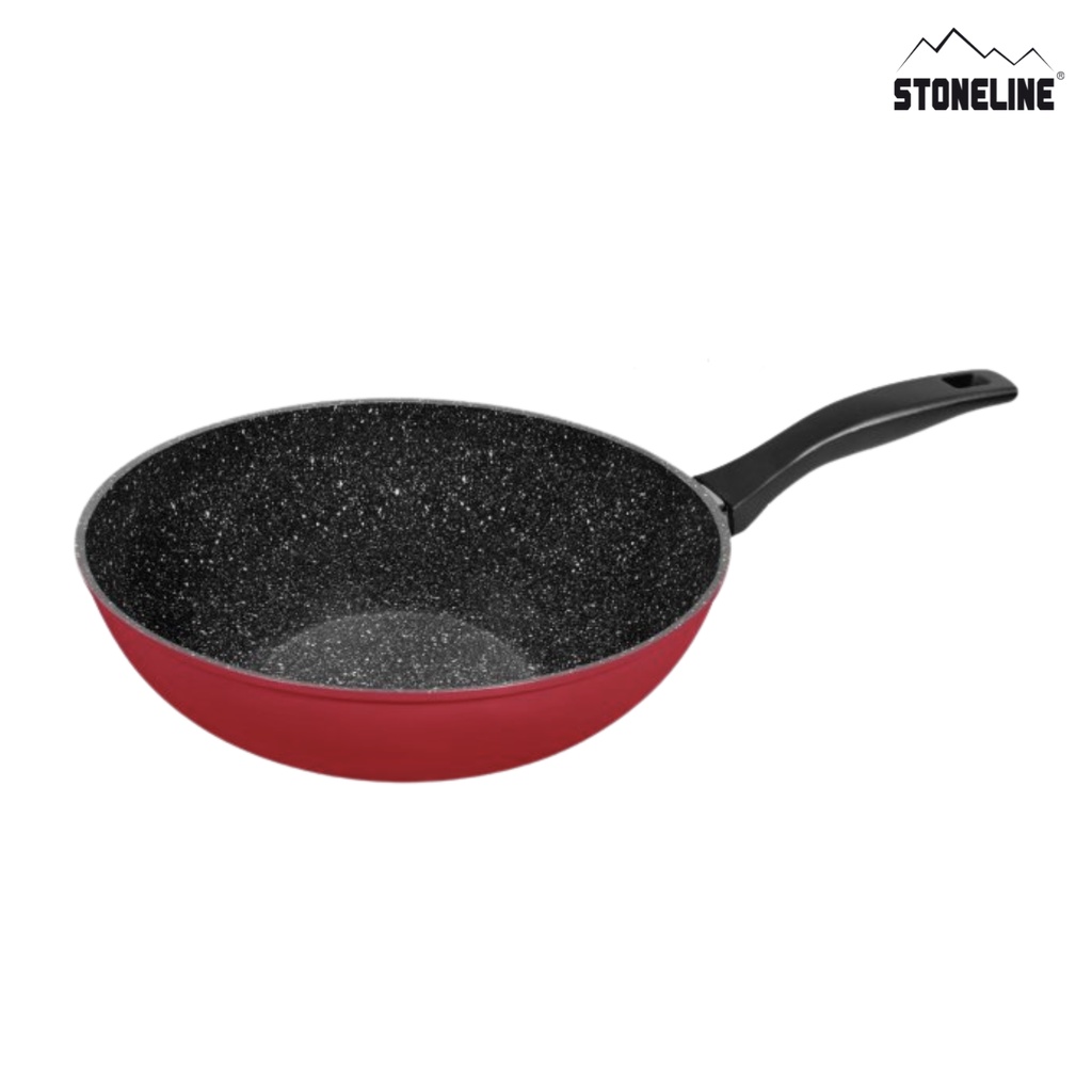 STONELINE Gourmundo Wok 30 cm Ruby Red Item No. 18570 | Shopee Philippines