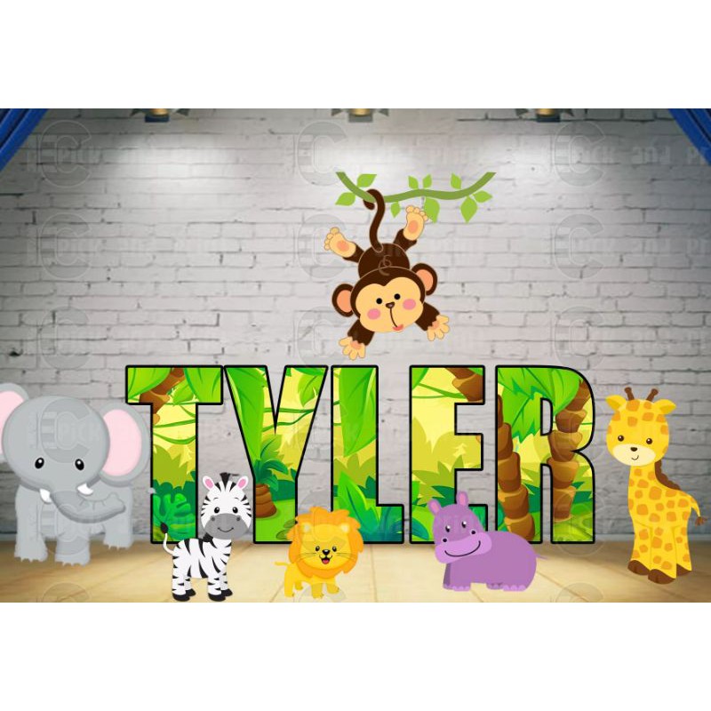 PERSONALIZED/CUSTOMIZED Name NUMBER/LETTER/CHARACTER STANDEE/BACKDROP ...