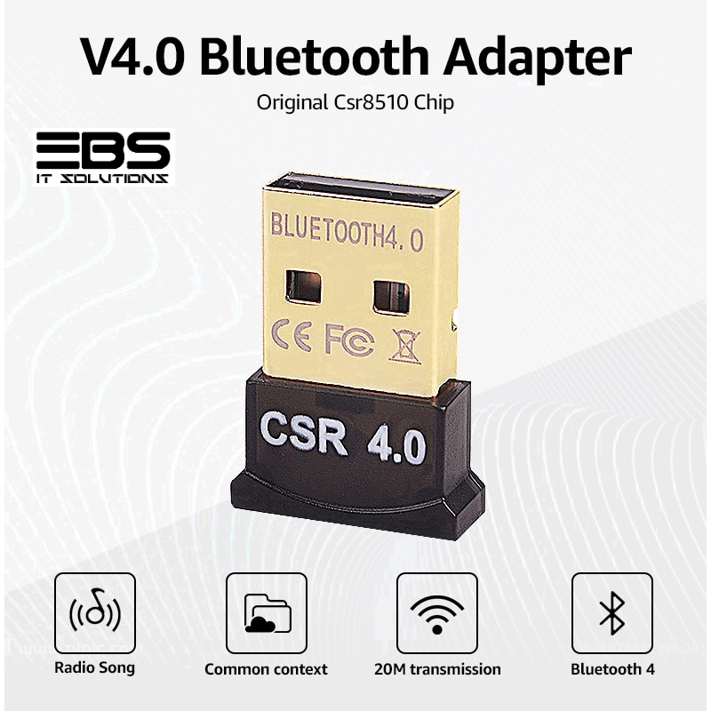 CSR Mini Wireless USB Bluetooth Adapter V4.0 Dongle Transmitter ...