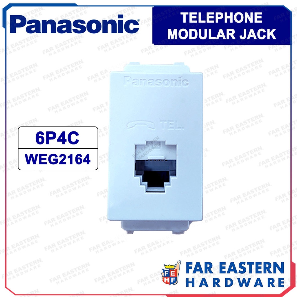PANASONIC Telephone Modular Jack 6P4C WEG 2164 | Shopee Philippines