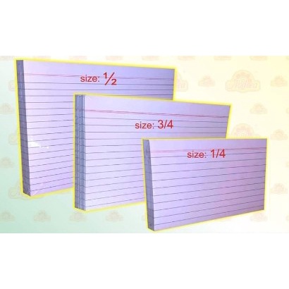 INDEX CARD White 100pcs per pack (1/2, 1/4, 1/8) | Shopee Philippines