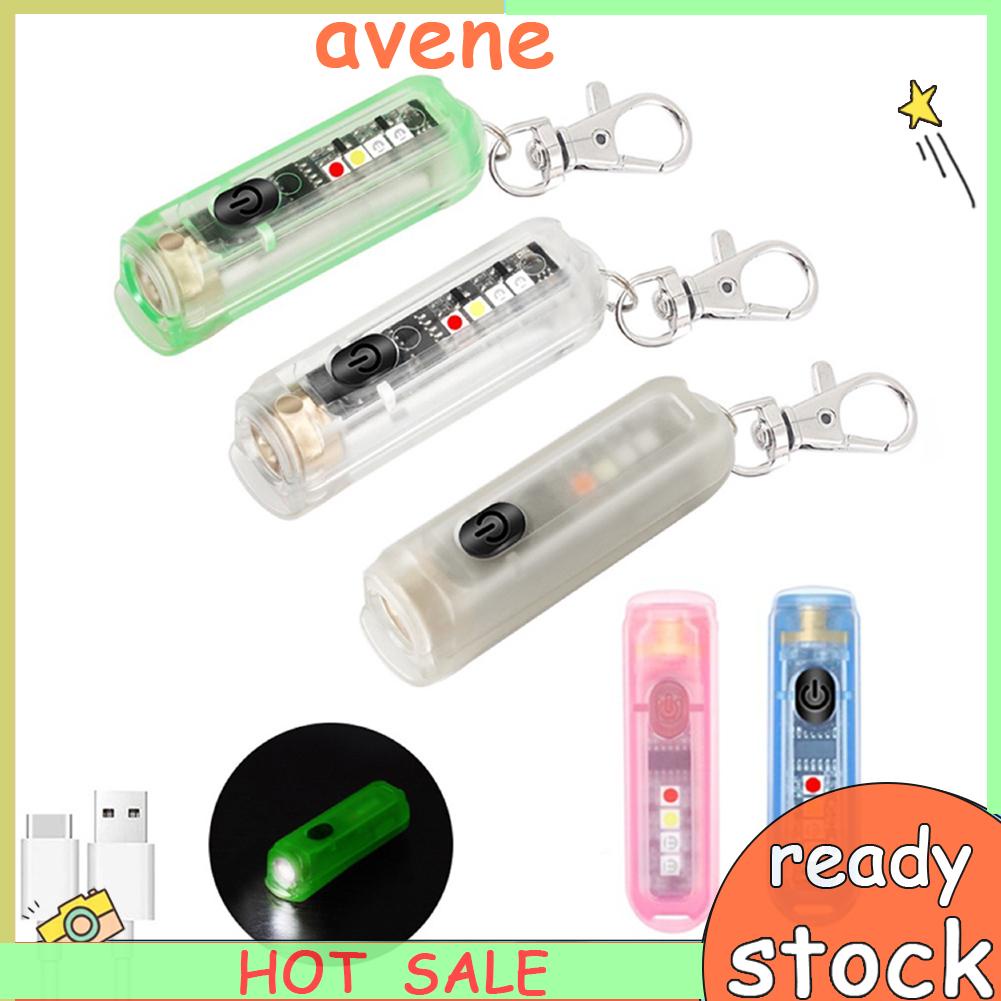 Mini LED EDC Flashlight Fishing Camping Portable Emergency Keychain ...