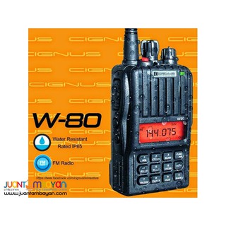 Cignus W80 Dual Band 136-174 / 400-470MHz IP64 Water Resistant Two Way ...