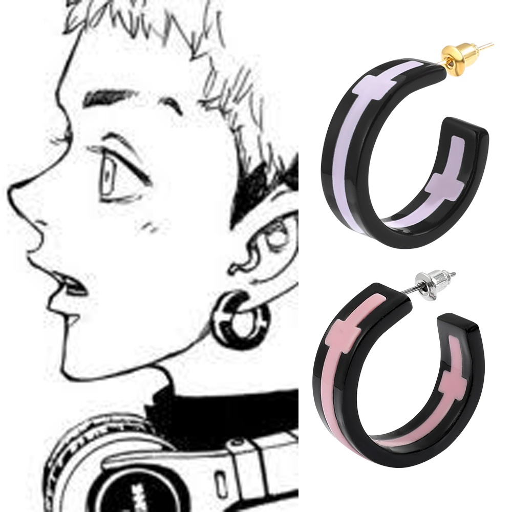 Anime Tokyo Revengers Earrings Takashi Mitsuya Cartoon Character ...