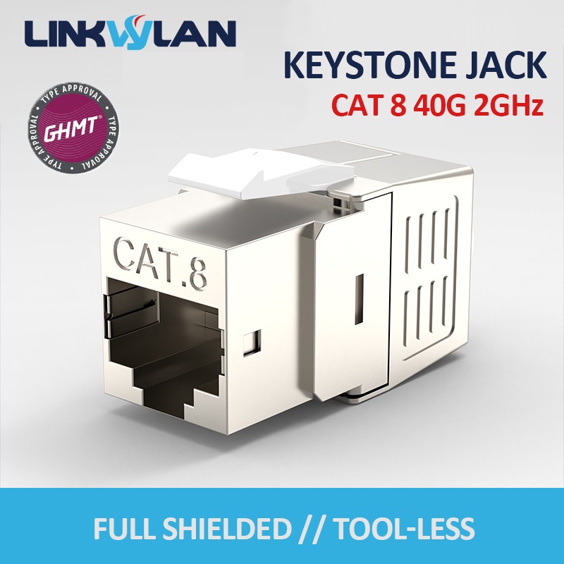 Linkwylan Brand New LW-KJ169-C8 RJ45 Cat8 Keystone Jack 40G 2GHz ...