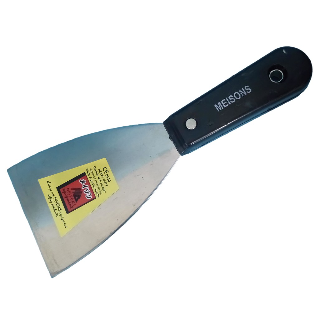 Meisons scrapper 4" with plastic handle ss blade putty knife ...