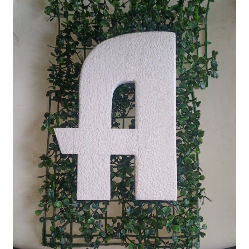 6" , 10" or 12" styro cut-out letters,numbers and character (plain ...