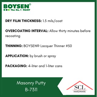 BOYSEN Lacquer Primer Surfacer White B-305 Liter | Shopee Philippines