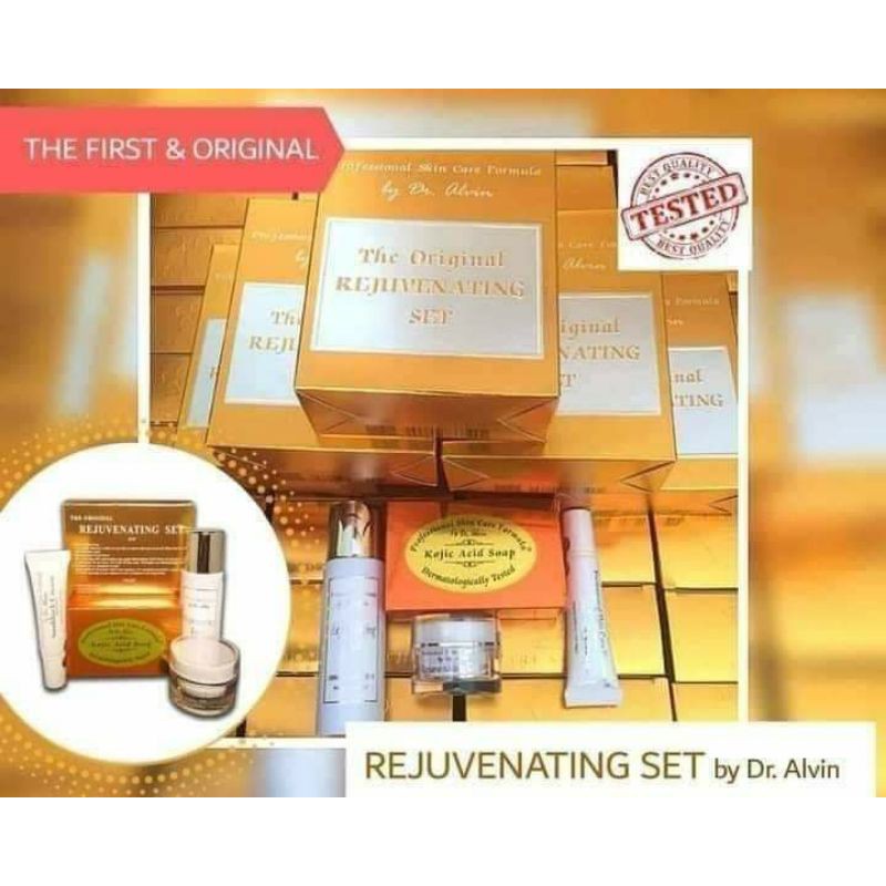 DR ALVIN ORIGINAL GOLD REJUVENATING SET/NEW PACKAGING REJUV 5 IS ALSO ...