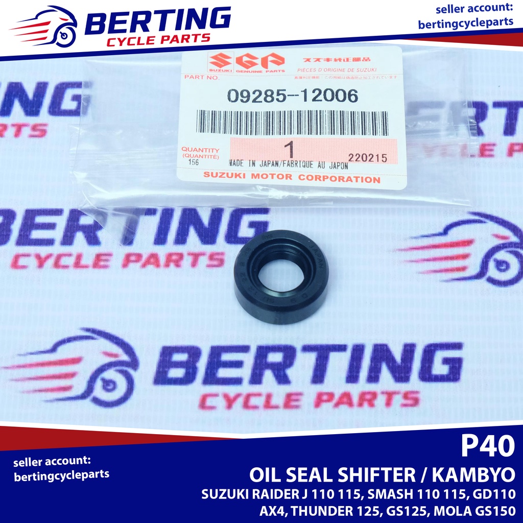 SGP OIL SEAL SHIFTER Suzuki Raider J 110 115 Smash GD110 AX4 Thunder ...