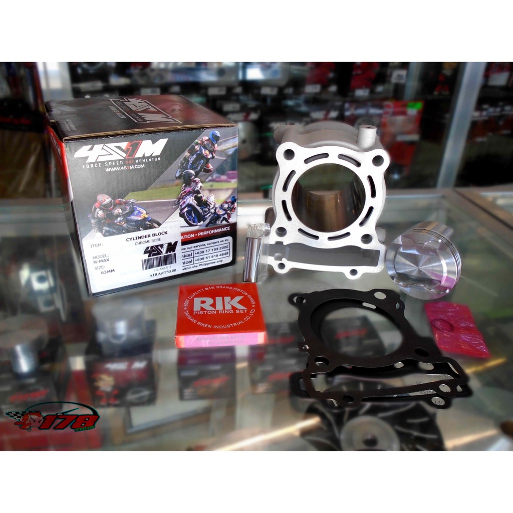 4S1M yamaha nmax 155 aerox 155 cylinder block kit chromebore(63MM ...