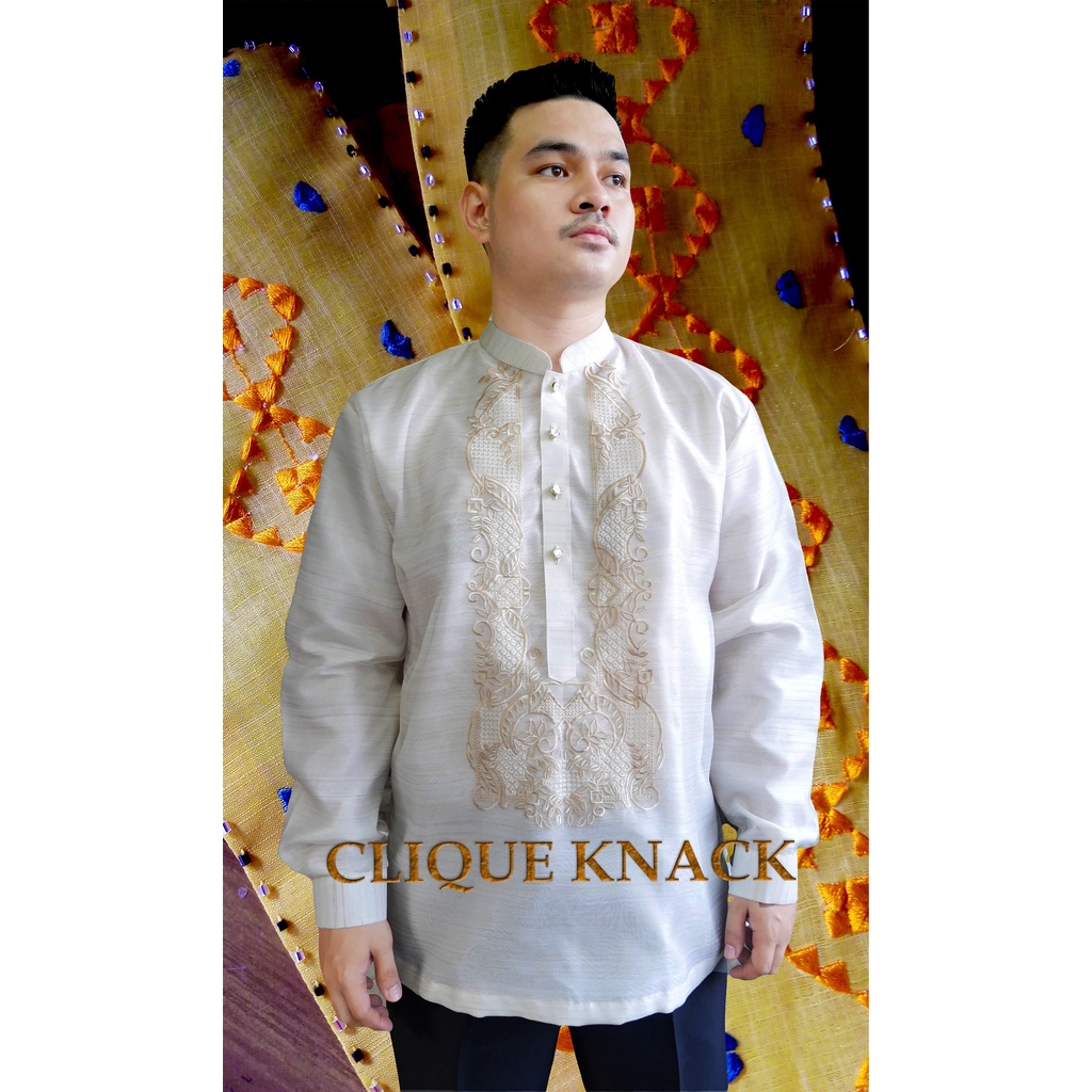 Barong Tagalog Arman3 With Inner Lining Placket Filipino Ph