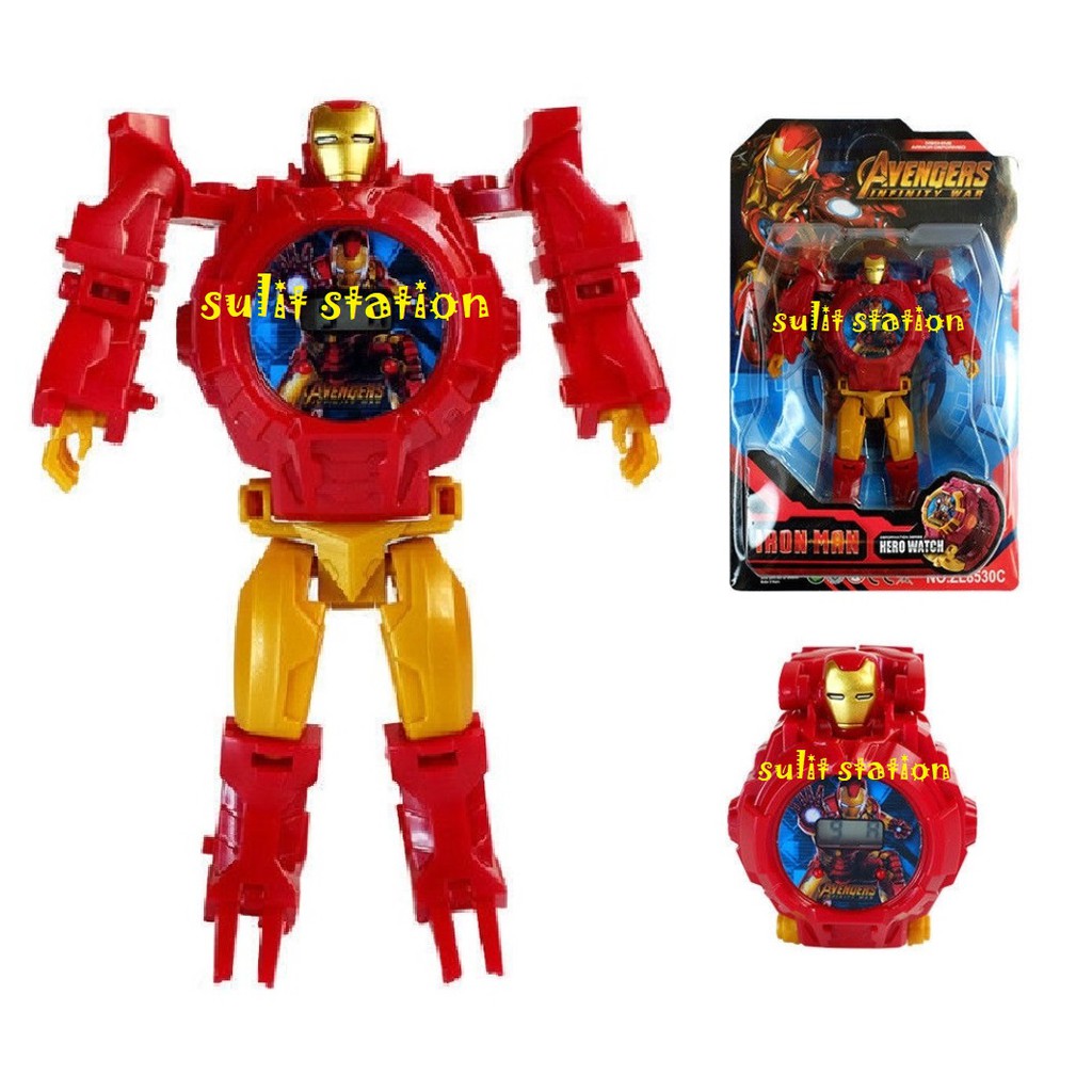 AVENGERS IRONMAN IRON MAN ROBOT DEFORMATION TRANSFORMER FIGURE KIDS ...