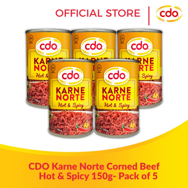 CDO Karne Norte Hot & Spicy 150g - Pack of 5 | Shopee Philippines