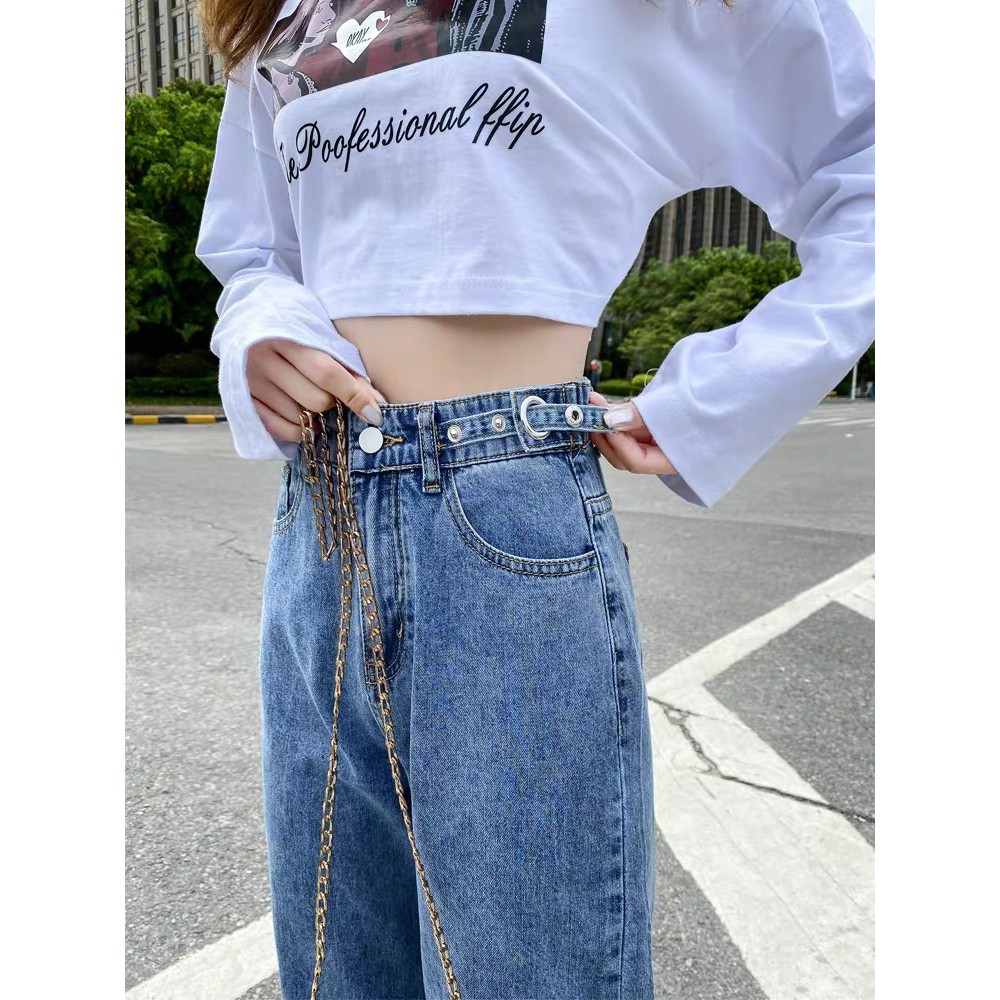 BEST Quality Adjustable High Waist Wide Leg Pants Maong Pants COD ...