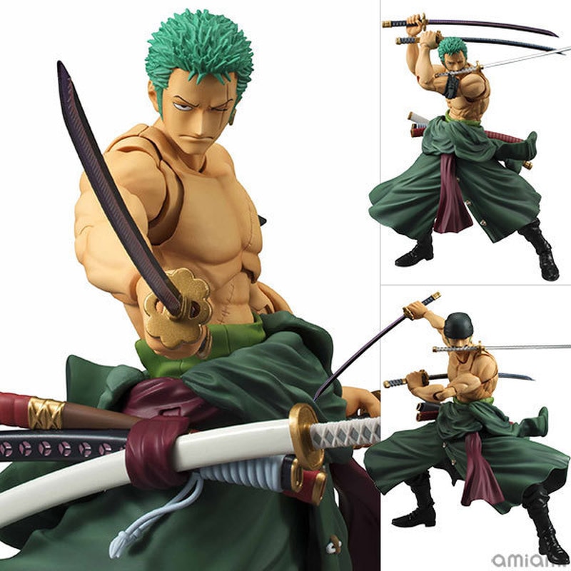 Anime One Piece Figure Roronoa Zoro 18cm Movable Limbs Megahouse Ver ...