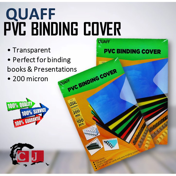 QUAFF PVC BINDING COVER 200MICRON A4 SHORT LONG | Shopee Philippines