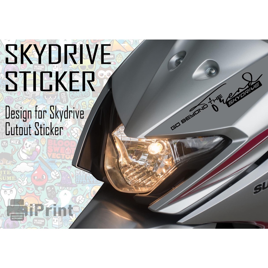 Suzuki Skydrive Sticker - Cut out Sticker, Waterproof Sticker, Design ...
