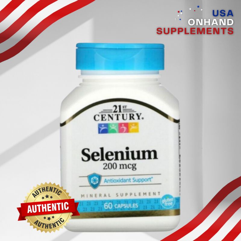 USA Onhand | 21st Century, Selenium, 200 mcg, 60 Capsules Dietary ...