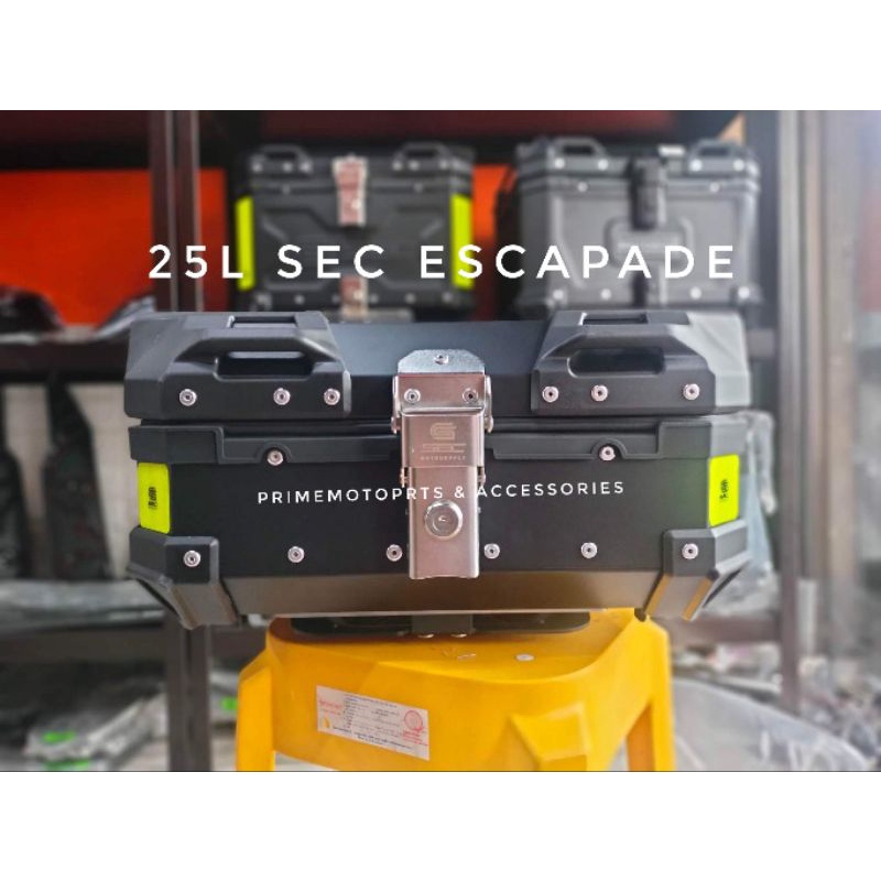 25L 35L Alloy top box SEC, Motobox and Niwra (Universal) with leather inner lining | Shopee ...