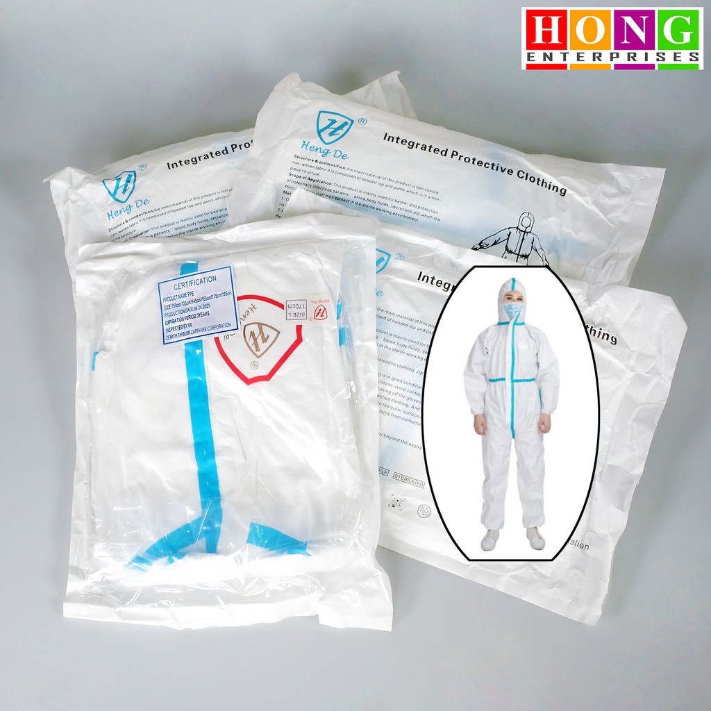 Full Body Integrated Protective Clothing PPE Suit | Shopee Philippines