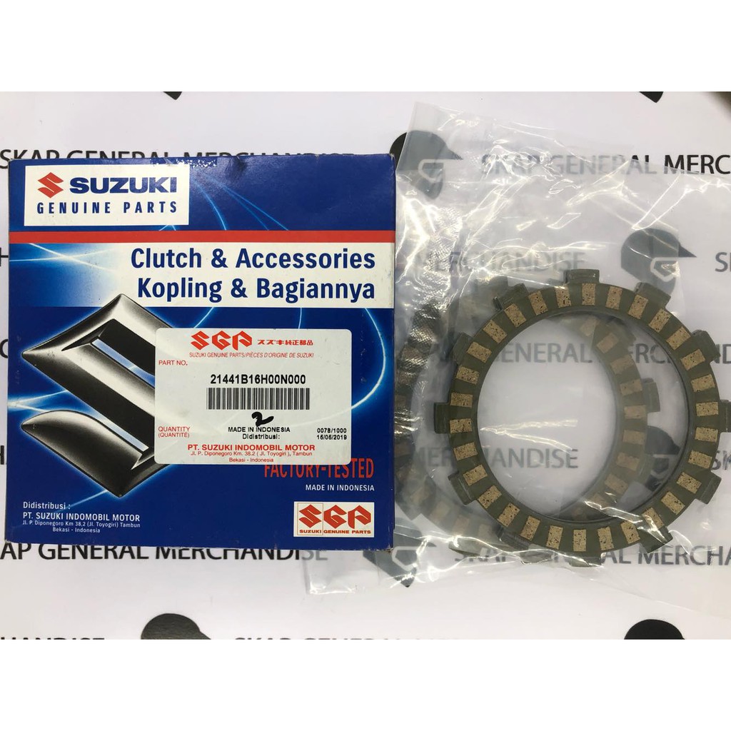 SGP - CLUTCH LINING SET ( 4 PCS ) - RAIDER J 110 / SHOGUN 125 / SMASH / GD110 ( 21441-16H00-000 ...