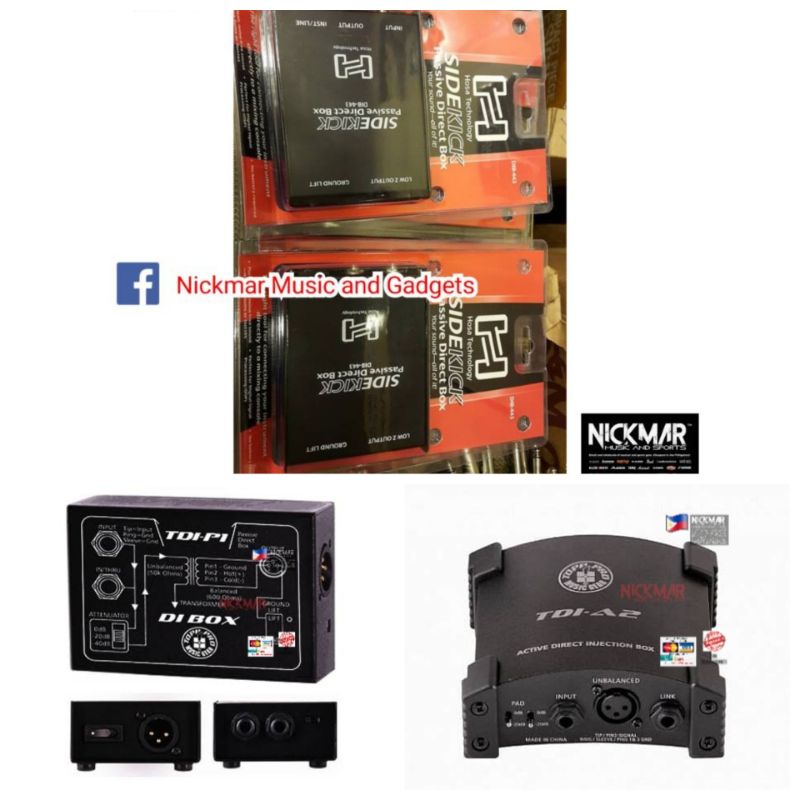 Hosa Direct Box DI BOX passive ORIGINAL TOPP PRO DI BOX TDI A2 TDI P1 ...
