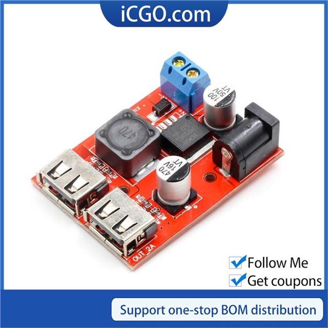 LM2596 LM2596S Dual USB DC-DC 9V 12V 24V 36V to 5V 3A Step Down Buck Converter Board Car Charger ...