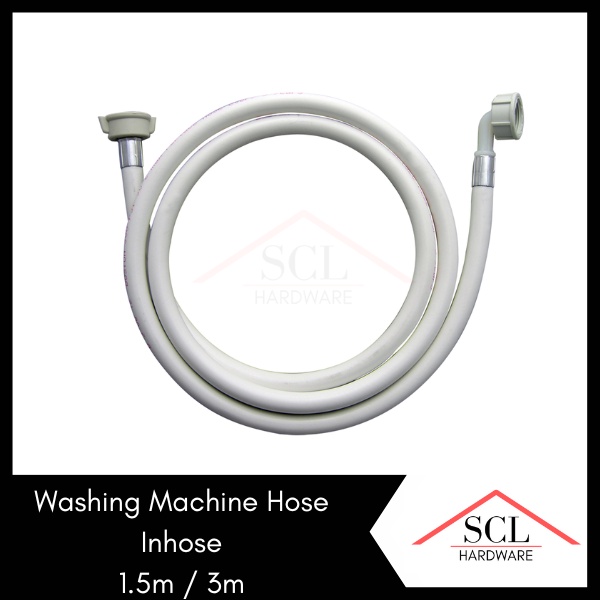 Washing Machine Hose Adapter / Adaptor Inlet Hose Heavy Duty White - 1 ...