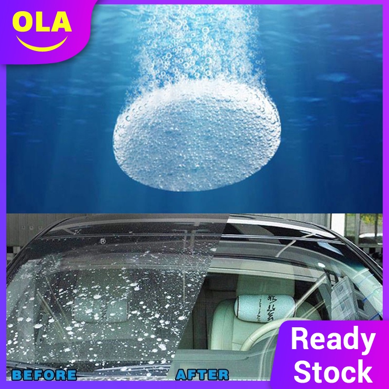 OLA Car Wiper Essence Glass Water Effervescent Tablet 1 piece=4L Ultra ...
