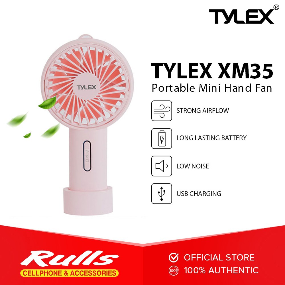 TYLEX XM35 Portable Mini Hand Fan Desktop Fan Charging Base 3 Gear ...