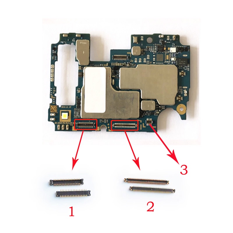LCD Display Screen FPC Connector For Samsung Galaxy A50 A505 A505FN/DS ...