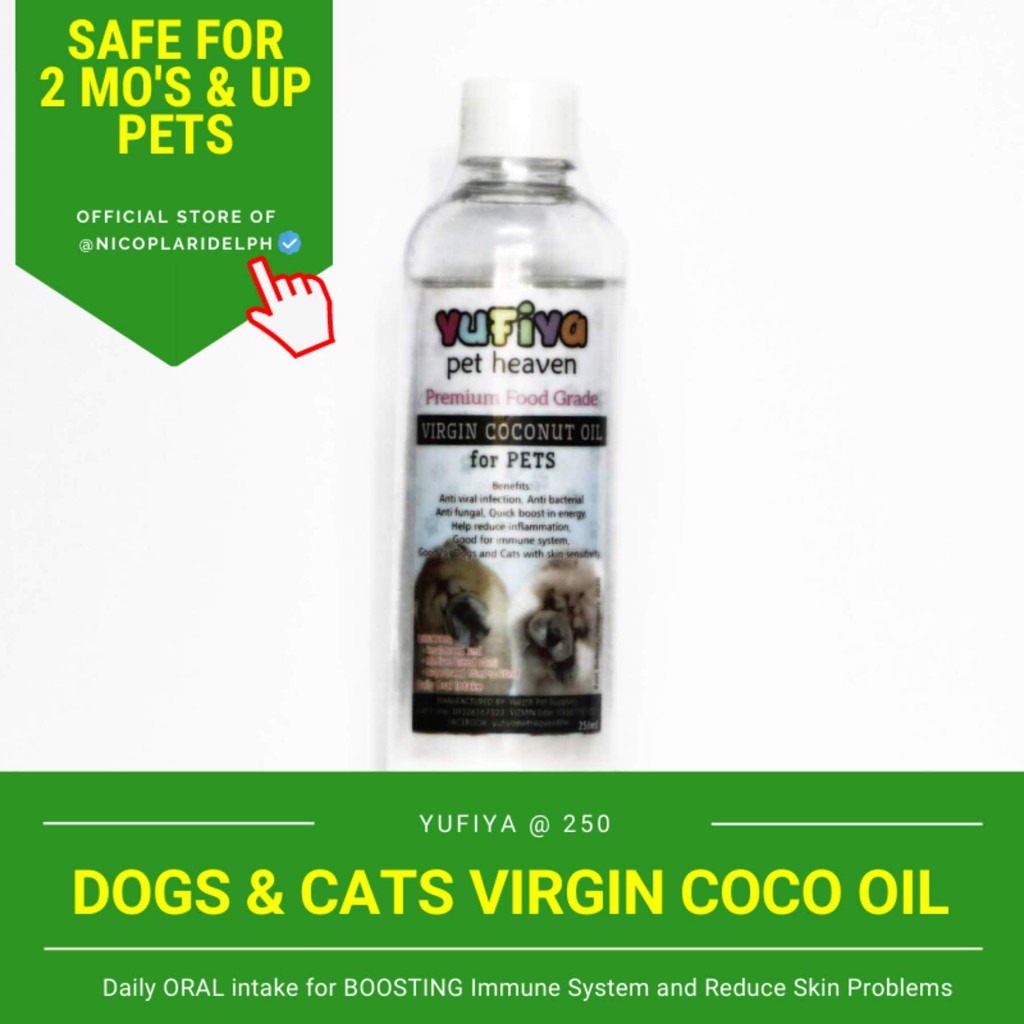 Yufiya Virgin Coconut Oil - Premium Food Grade VCO for Dogs and Cats ...