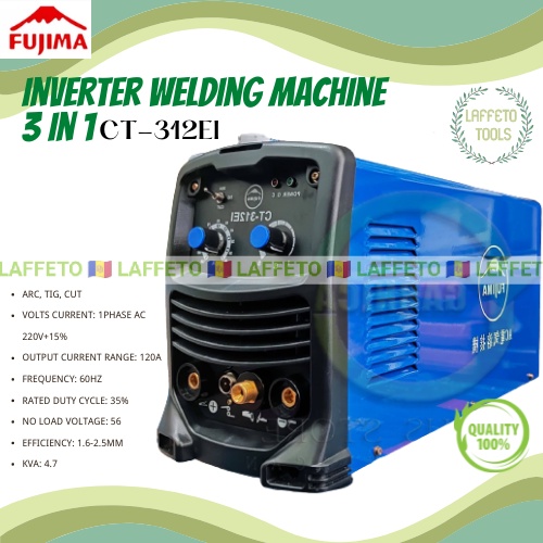 FUJIMA INVERTER WELDING MACHINE ARC & TIG & CUT 3 IN 1 CT-312EI ...