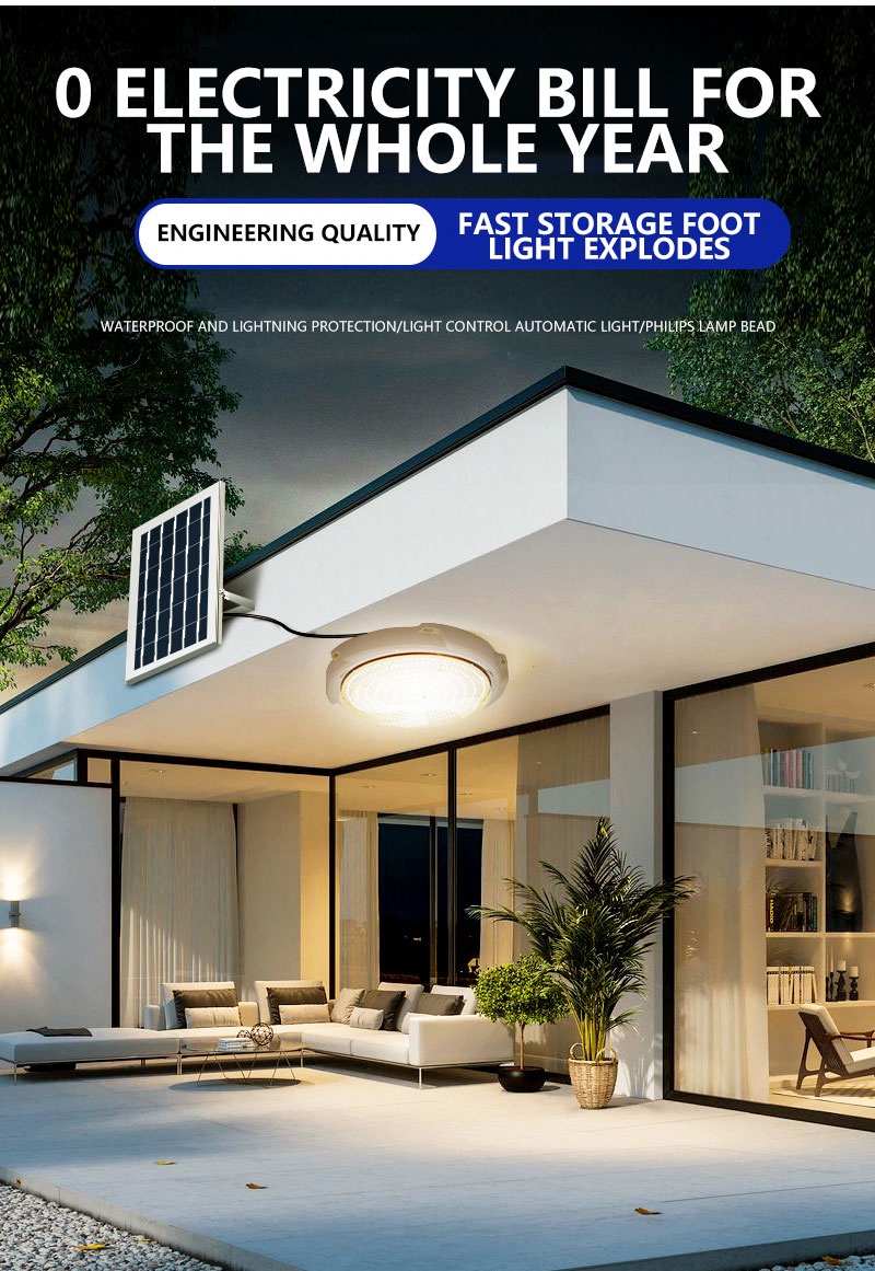 Solar ceiling light remote control indoor Solar Lights indoor ceiling ...